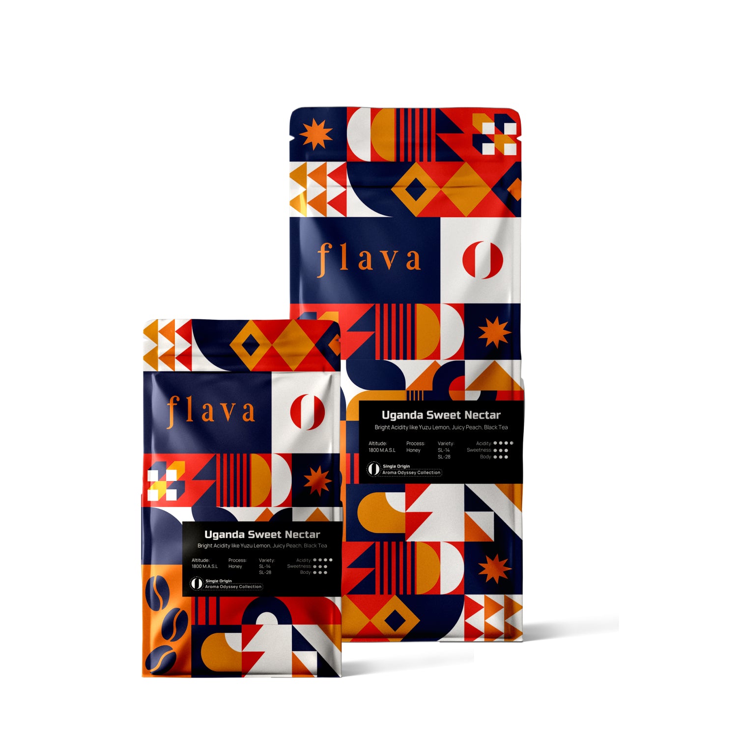 Flava's Uganda Sweet Nectar Coffee Rich Medium to Dark Roast