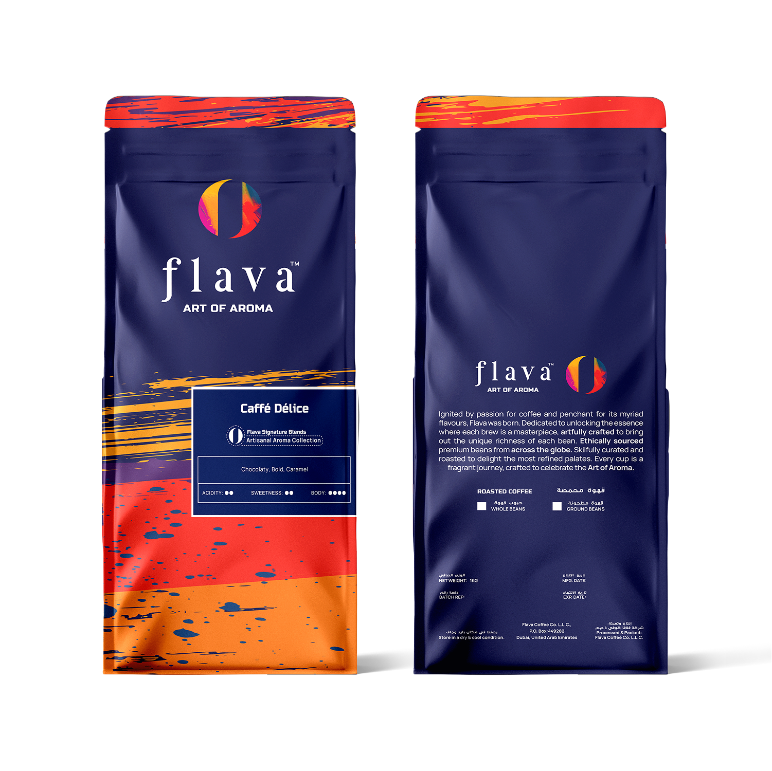 Caffé Délice Dark Roast Coffee – Flava's Signature Blend – Flava Coffee